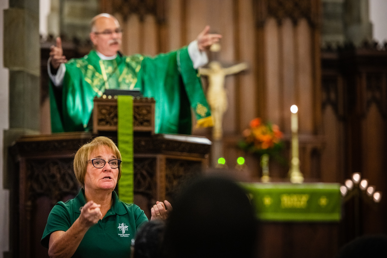 Divine Service at First Trinity Evangelical–Lutheran Church, Pittsburgh ...
