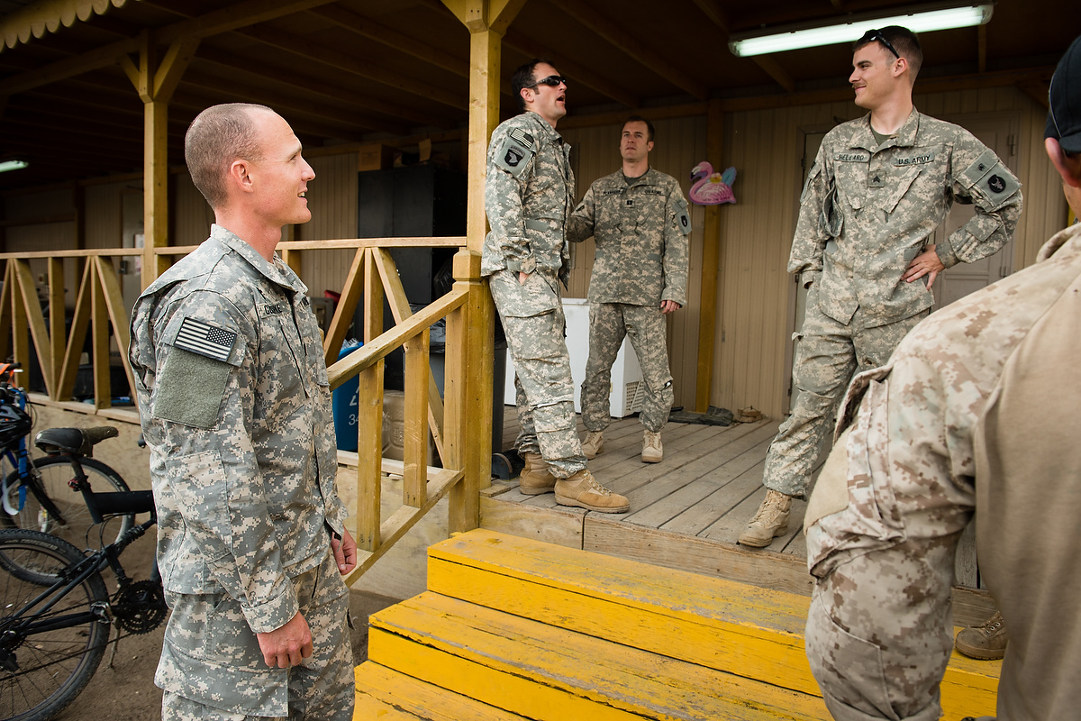 Army Capt. Chad Czischke, chaplain, at Camp Buehring in Kuwait - Engage