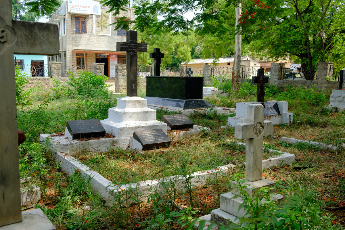 Cemetery where Theodore Naether is buried in India. - Engage