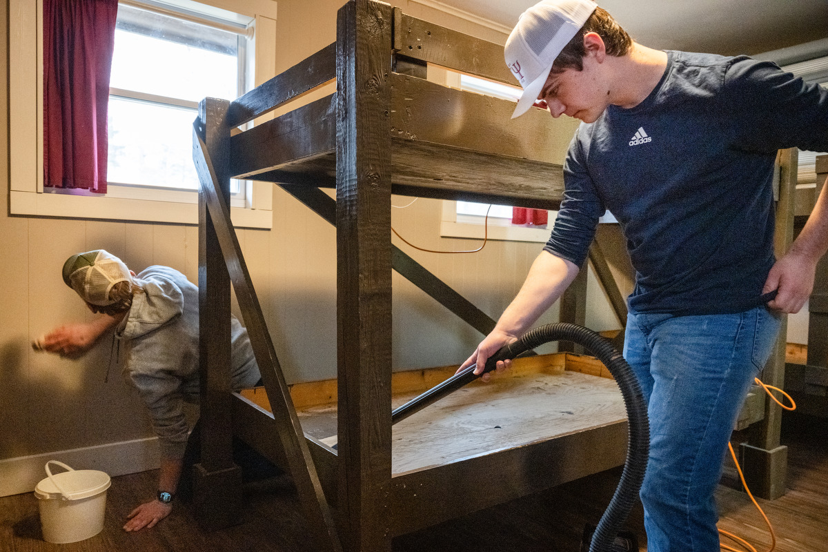 Spring cleanup at Camp Trinity in New Haven, Missouri. - Engage