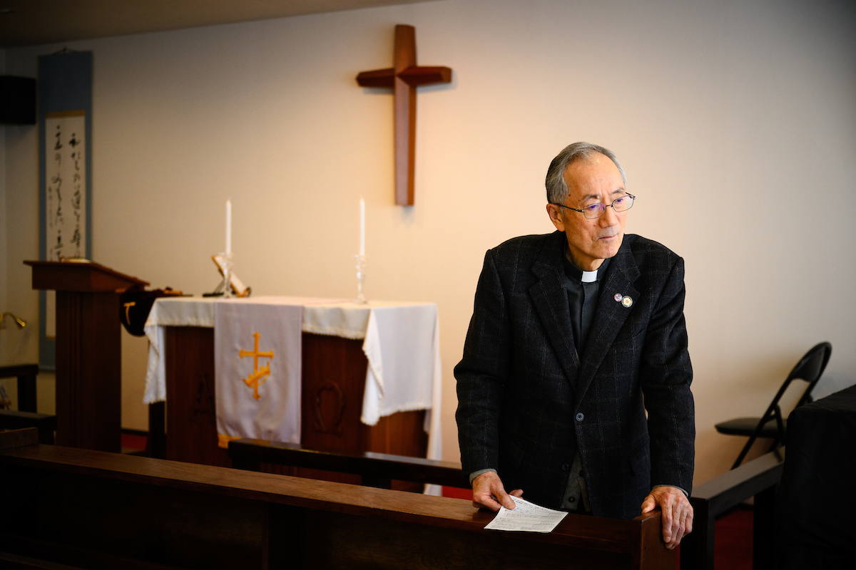 The Rev. Manabu Wakabayashi, pastor of Kobari Evangelical Lutheran ...